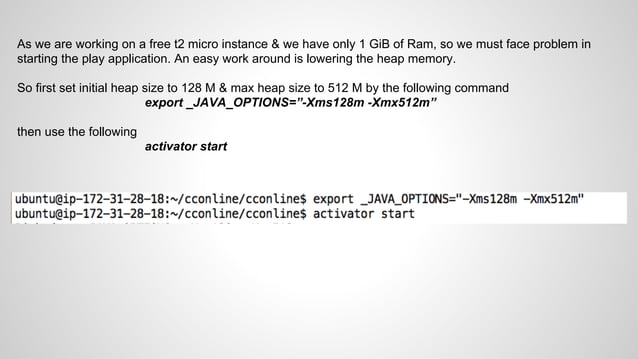 Play Framework in EC2 | PPT