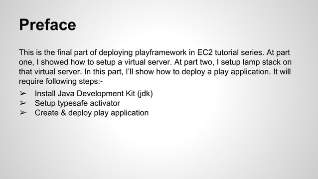 Play Framework in EC2 | PPT
