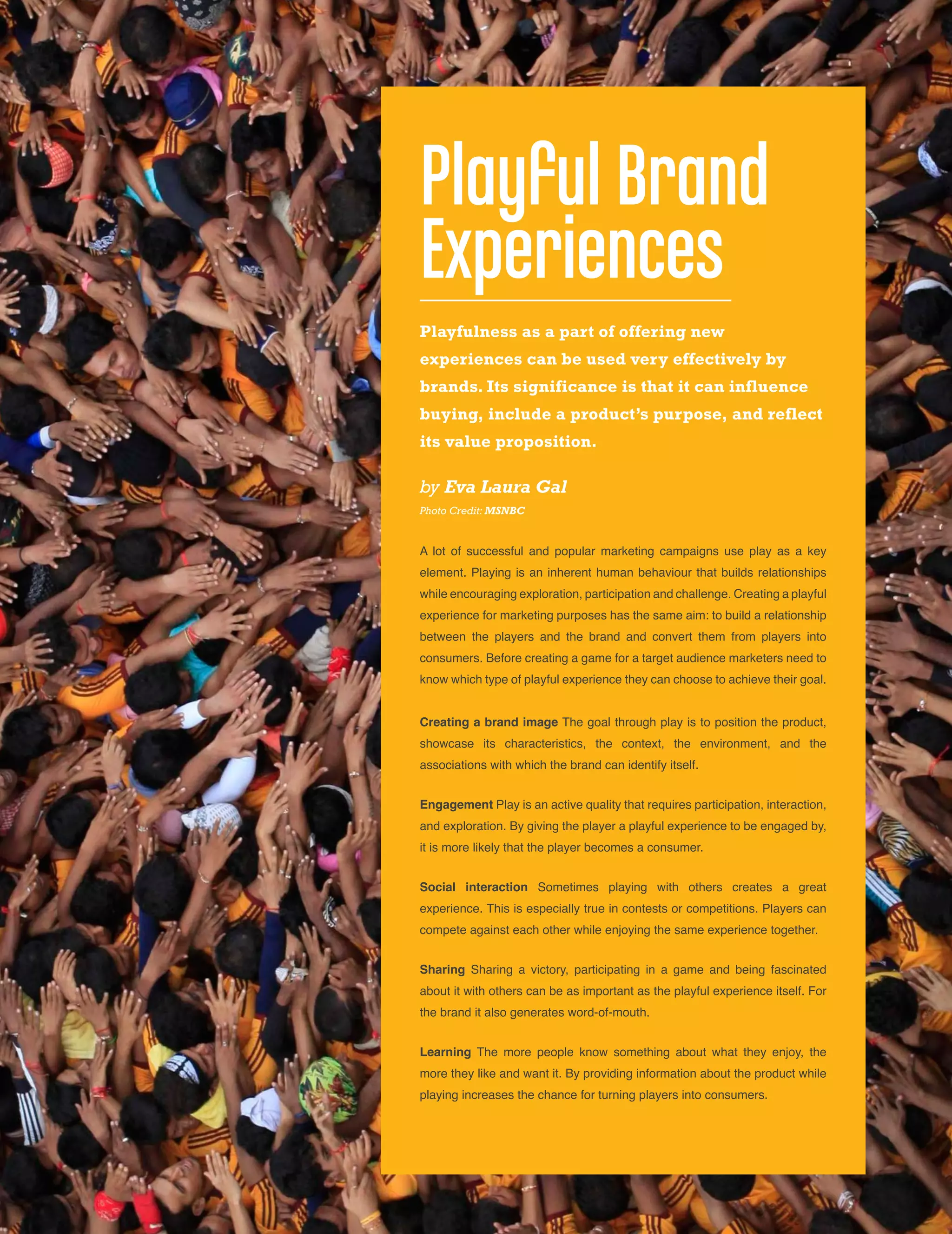 Playful brand experiences | PDF