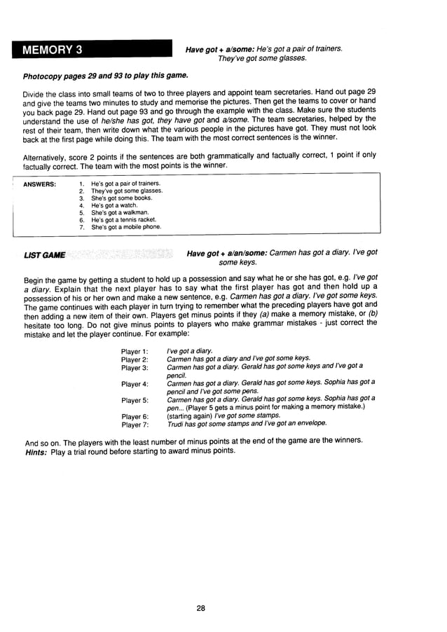 Play games with english 1 | PDF | Mental Health | Diseases and Conditions