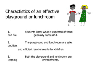 Playground and Lunchroom Management for Ta's | PPT | Daycare and Pre ...