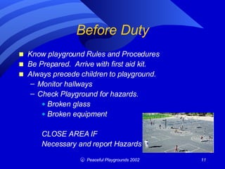 Playground Supervision Training | PPT