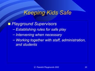 Playground Supervision Training | PPT