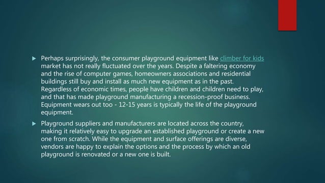 Playground Equipments: All You Need to Know | PPTX