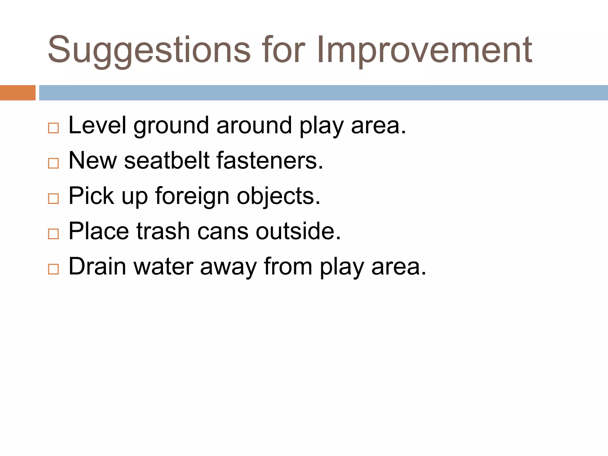 Playground safety ppt | PPTX