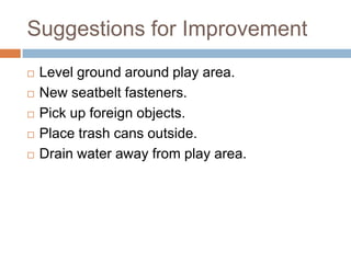 Playground safety ppt | PPTX
