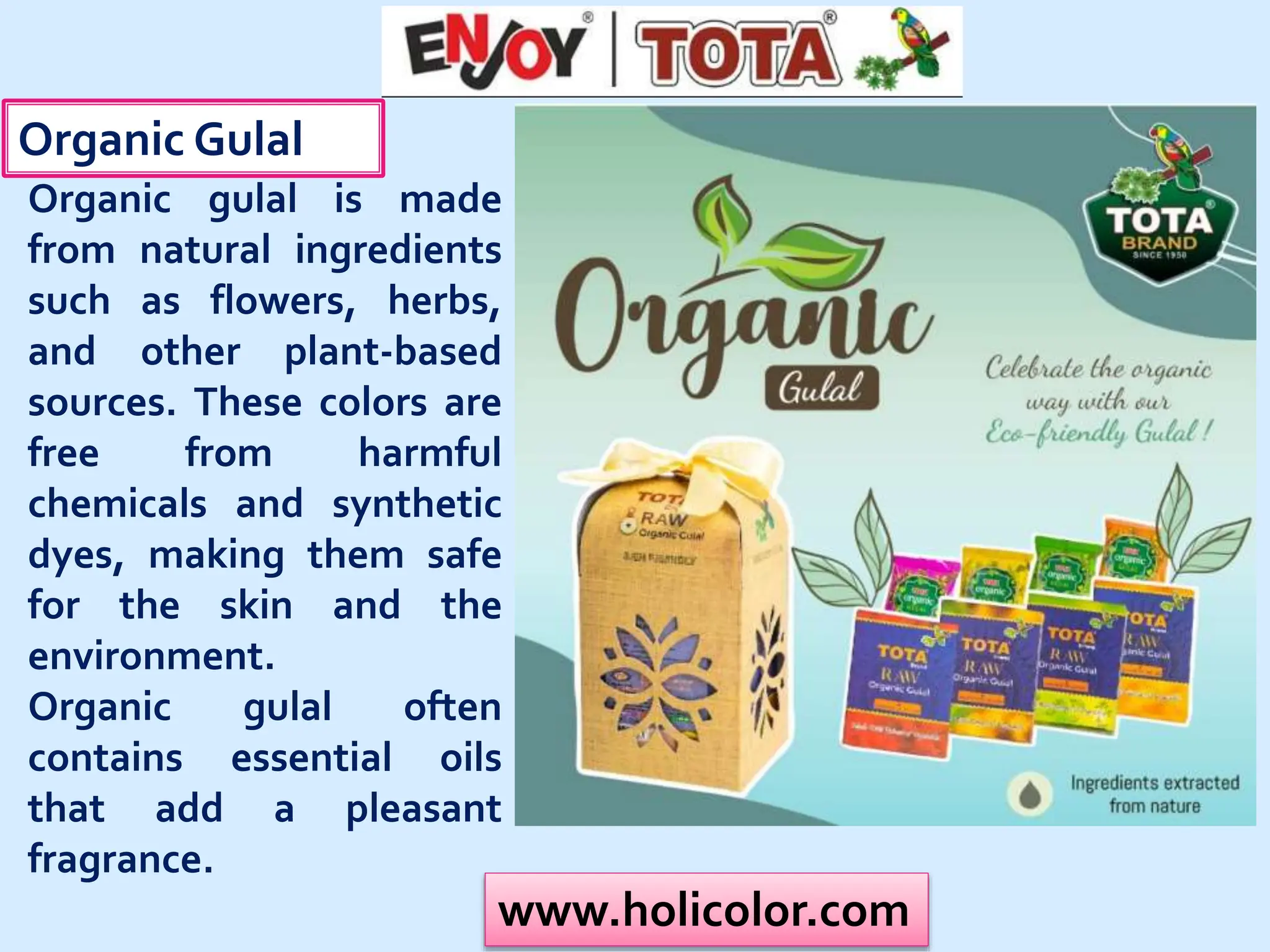 Play Holi safe with Organic and Eco-Friendly Holi Colours.ppt