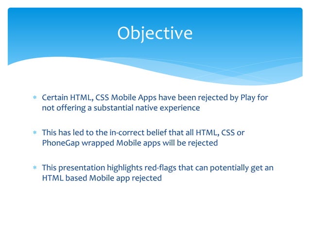Play html apps | PPT