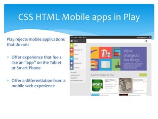 Play html apps | PPT