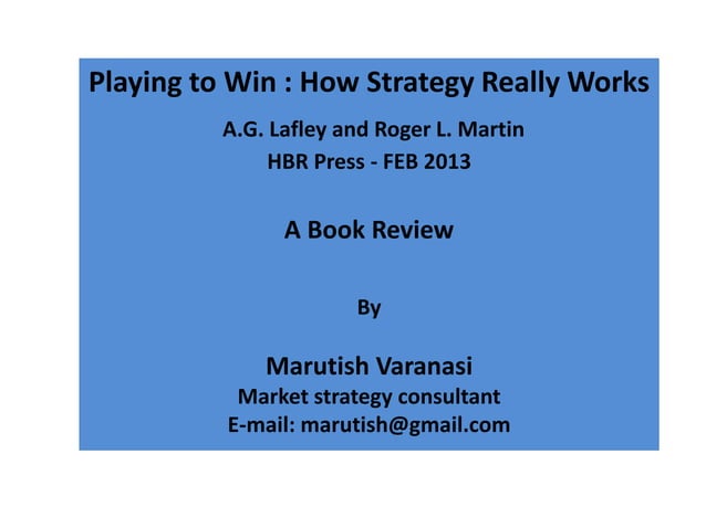 Playing to-win | PDF | Business Administration | Business