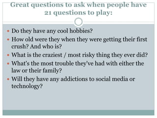 Playing 21 questions game | PPT