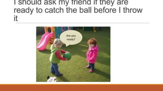 Social Story: Playing Catch | PPTX