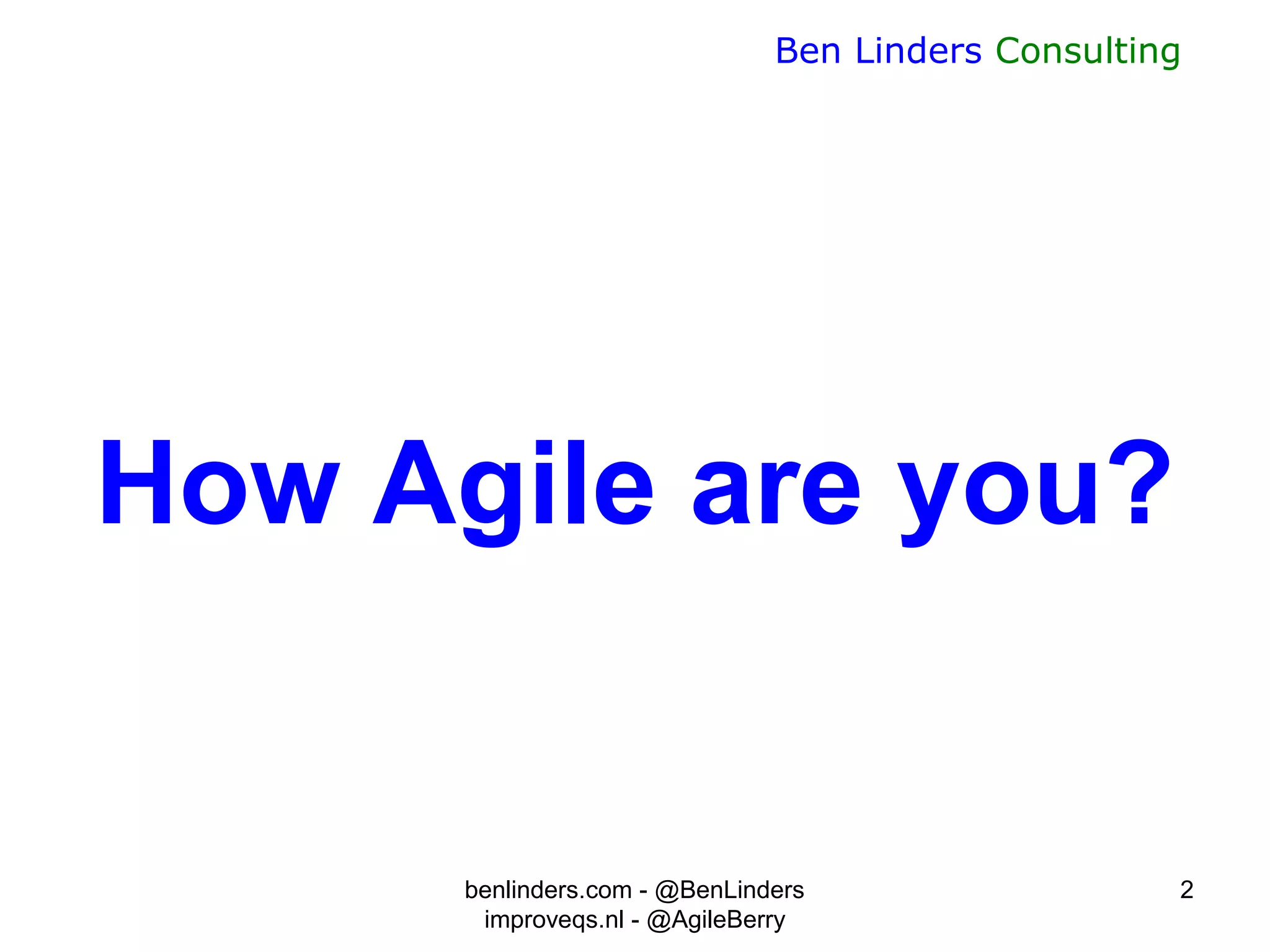 Playing the agile self assessment game at agile showcase Amsterdam 2018 ...