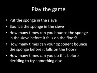 Playing the Game | PPTX