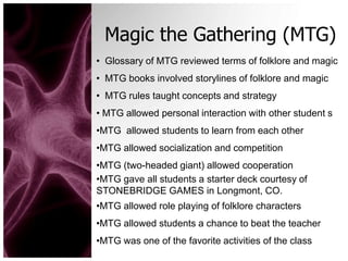 Playing the games and other tools of engagement | PPT