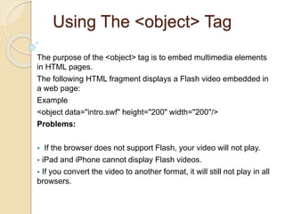 Playing videos in html | PPT