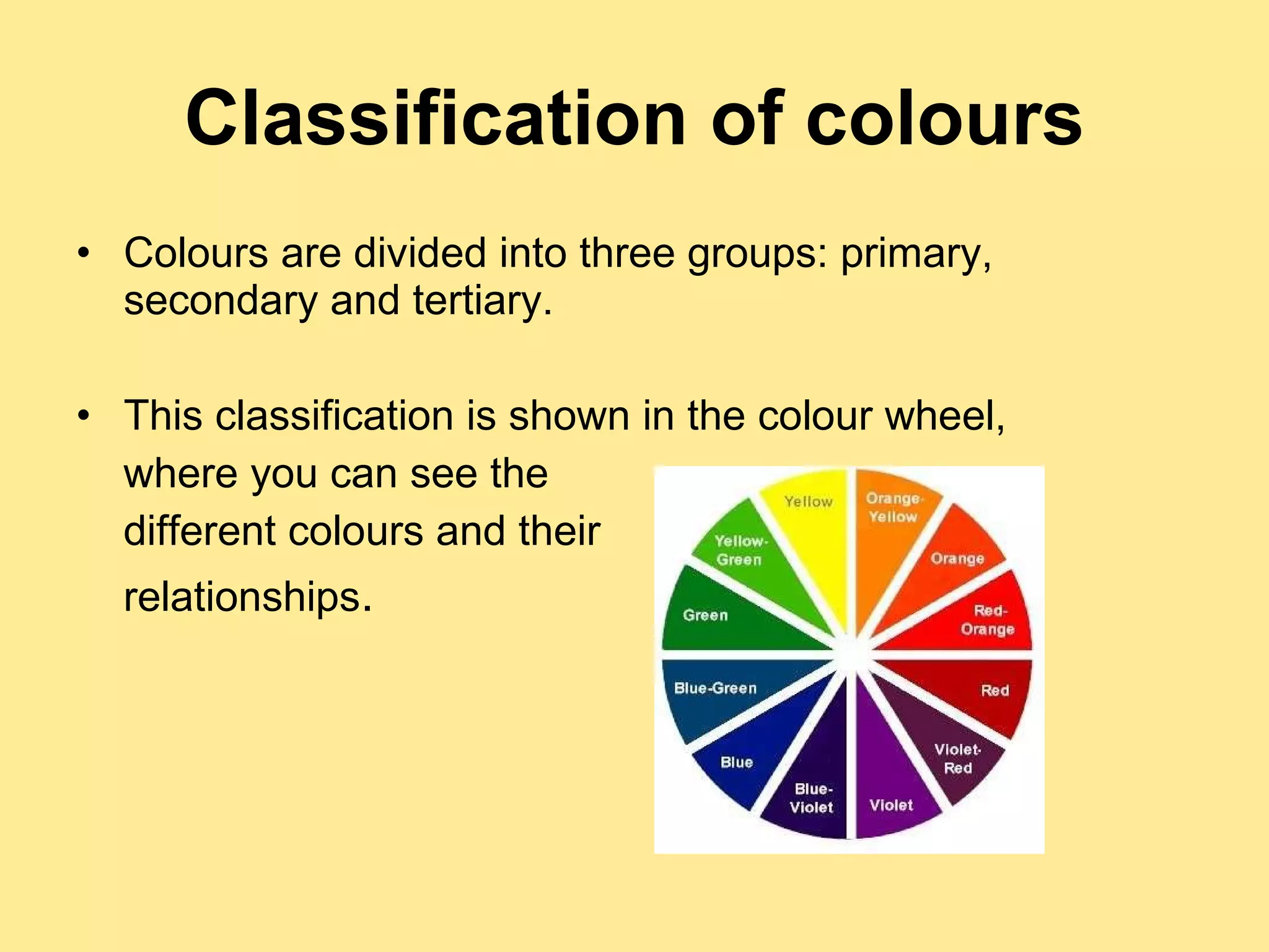 Plimary, secondary and tertiary colours | PPT
