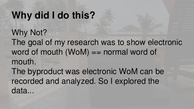 Playing with Data for Fun and Profit