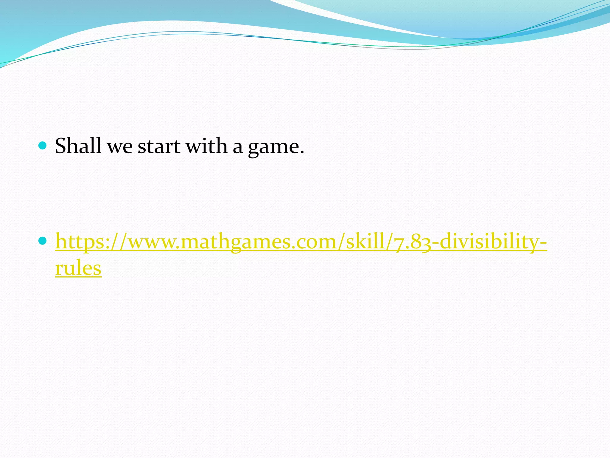 Playing with numbers | PPT Playing with numbers | PPT