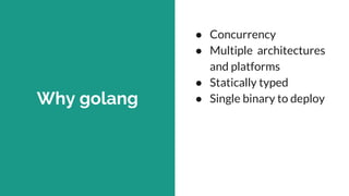 Playing with robots in golang | PPTX