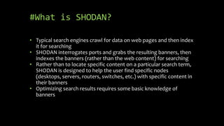 Playing with shodan | PPTX