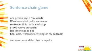 Playing with words and learning vocabulary | PPTX