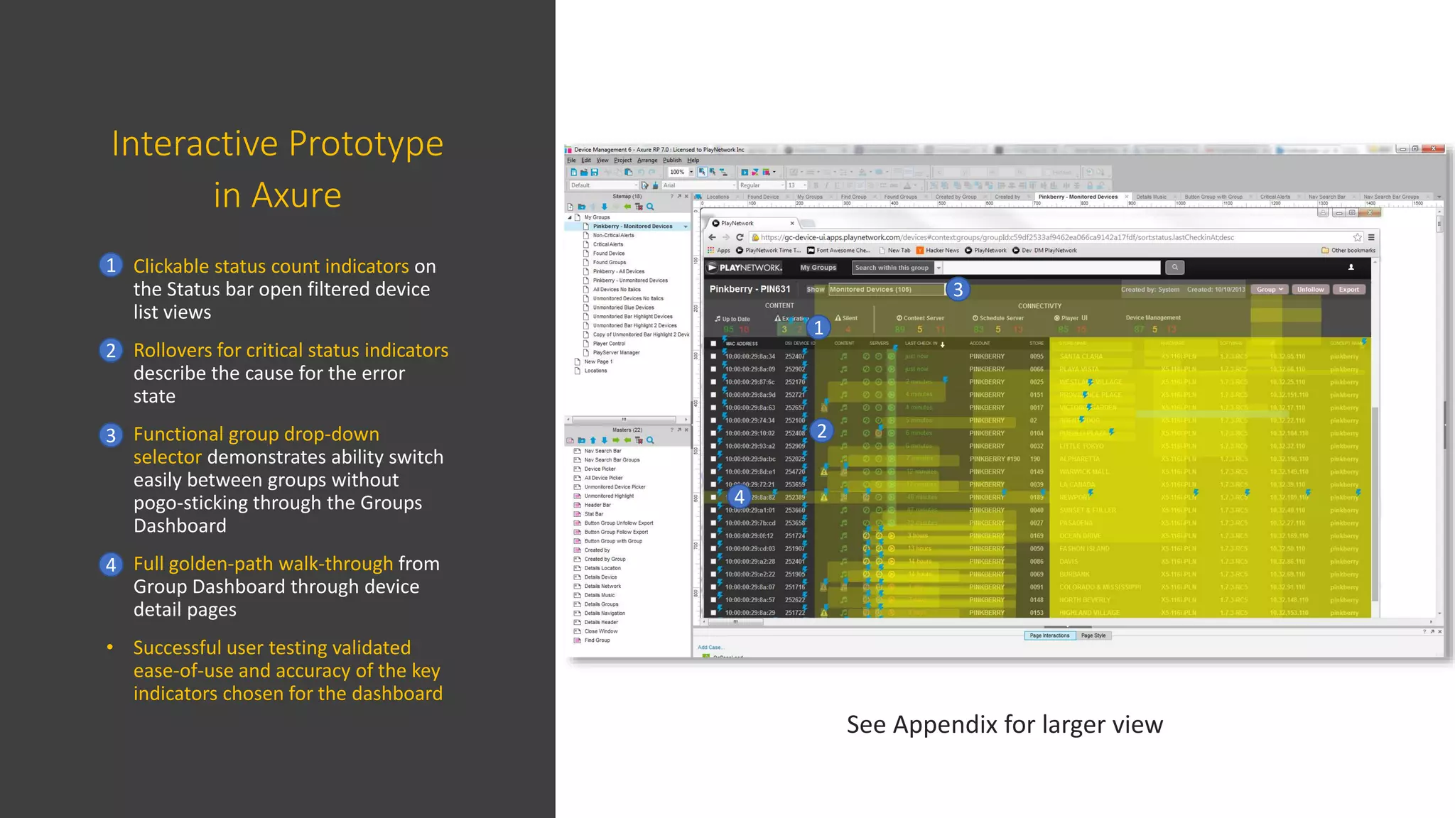 PlayNetwork: UX Design Process and Artifacts | PPT