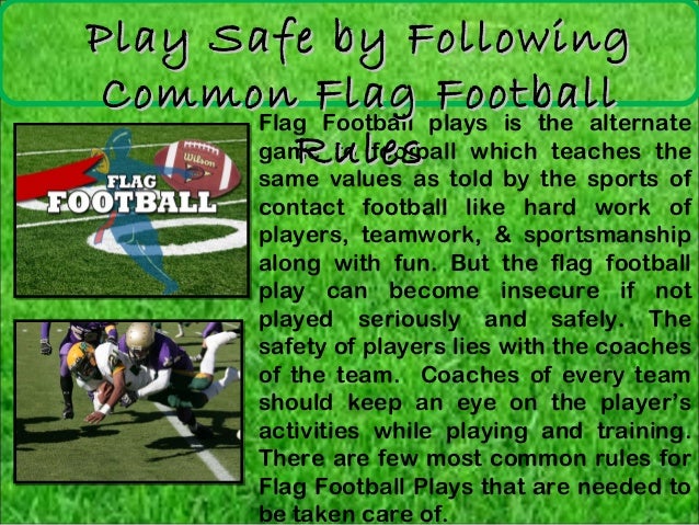 Play Safe By Following Common Flag Football Rules play-safe-by-following-common-flag-football-rules