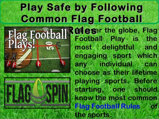 Play Safe by Following Common Flag Football Rules