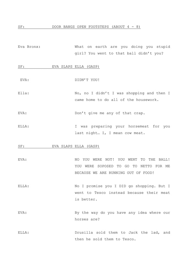 Cinderella radio play script FINAL | PDF