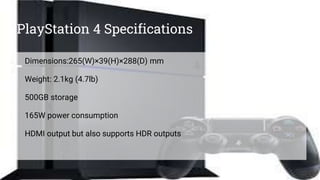 PlayStation Specification, Overview and History | PPT