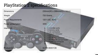 PlayStation Specification, Overview and History | PPT