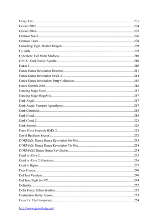 Playstation 2 cheats | DOC