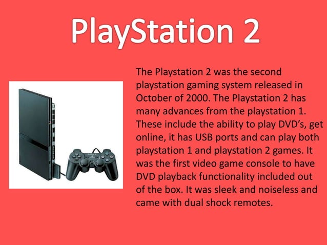 Playstation 2 slideshow | PPT