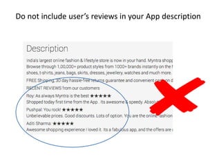 Top 20 Reasons your App can be banned on Play Store | PPTX