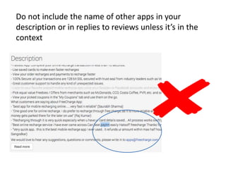 Top 20 Reasons your App can be banned on Play Store | PPTX