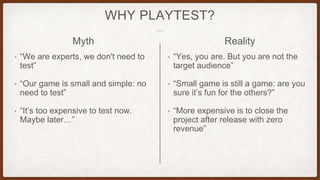 Playtest from AAA to III | PPTX