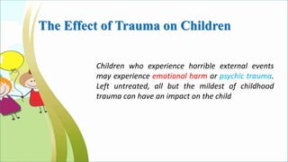 Play therapy- Working with children | PPTX