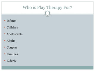 Play therapy.pptx Mental Health Nursing Unit V | PPTX