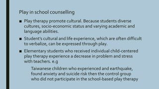 Play therapy in school counselling | PPTX