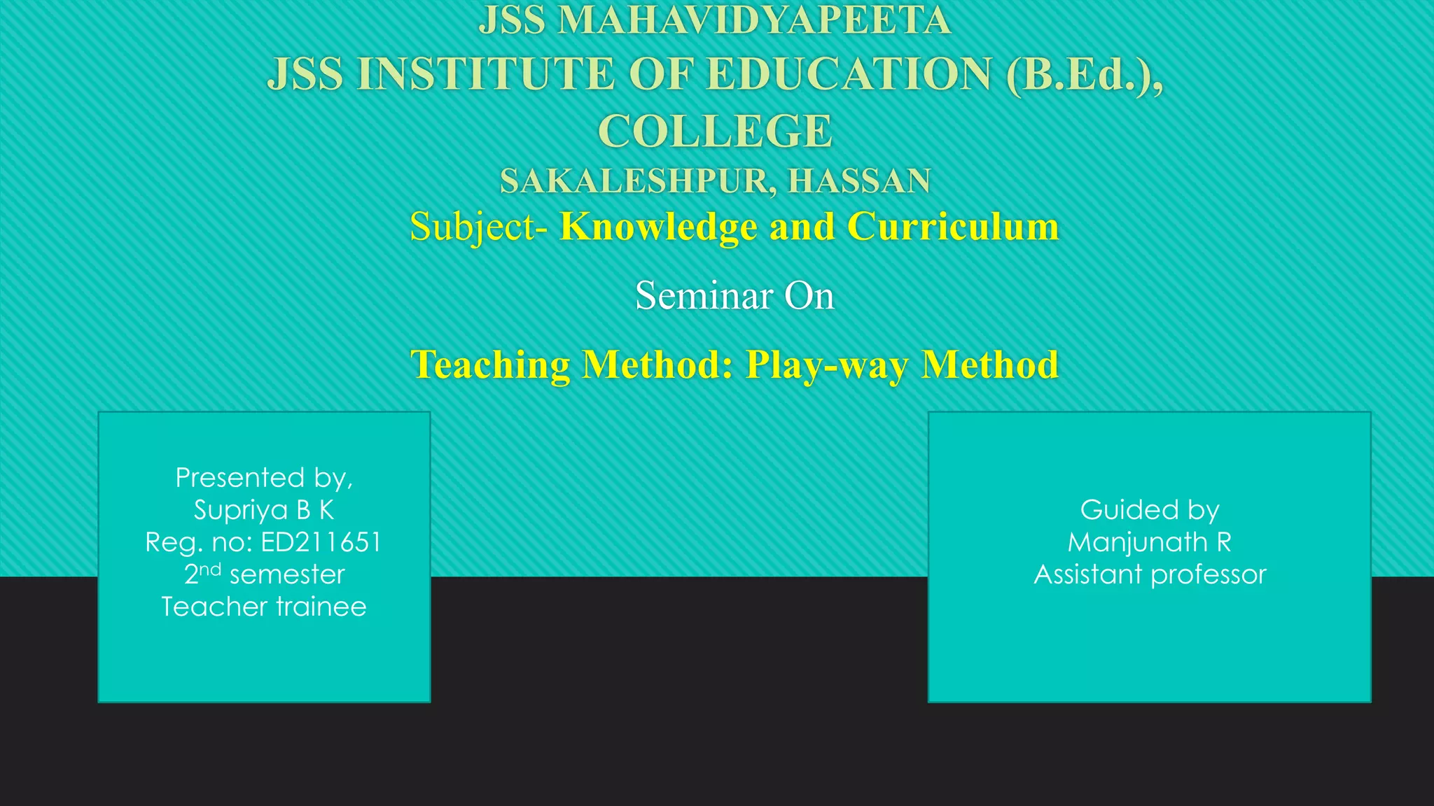 Play way Method | PDF