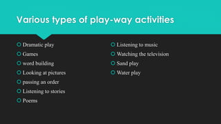 Play way Method | PDF