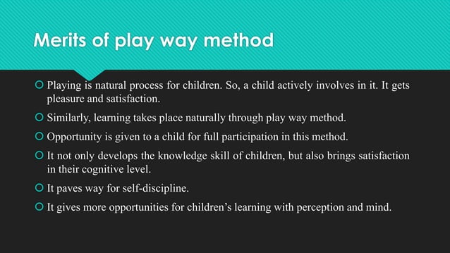 Play way Method | PDF