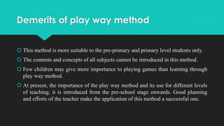 Play way Method | PDF