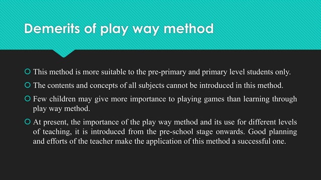 Play way Method | PDF
