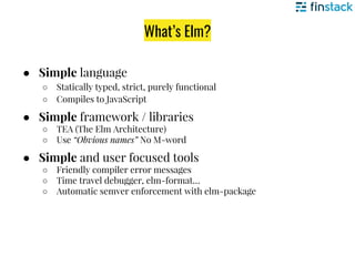 Play with elm - Choucri fahed, Finstack - Lambadays | PDF | Web Development | Internet