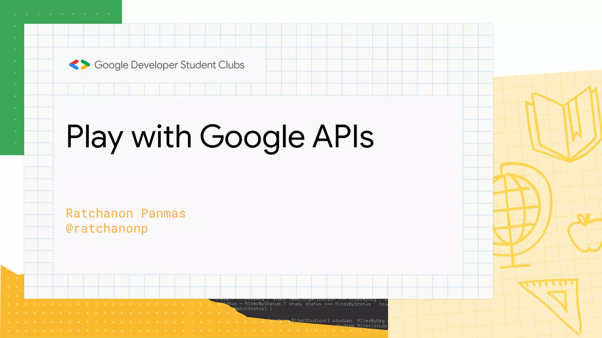 Play with google apis | PPT