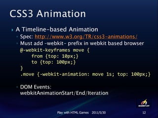 Play with html games | PDF