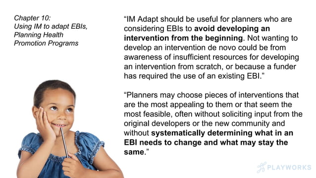 Adapting and implementing evidence-based interventions | PPT