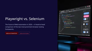 Playwright-vs-Selenium are two of the most popular tools in the ...